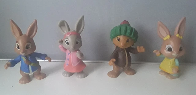 CBEEBIES PETER RABBIT And Friend Four Toy Figures 2-3" Tall £21.00 ...