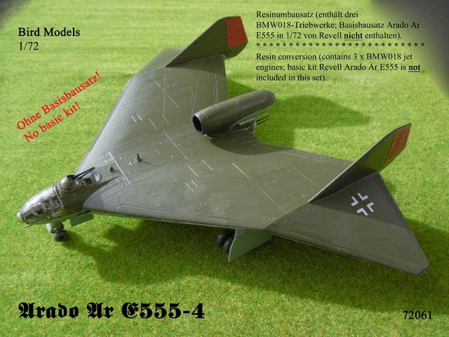 ARADO AR E555-4 1/72 Bird Models kit resina / set di conversione resina ...
