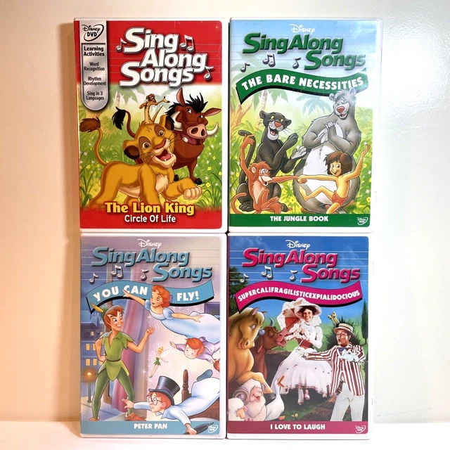 DISNEY SING ALONG Songs: Lion King/ Jungle Book / Peter Pan / Mary ...