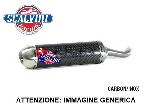 SCALVINI SCARICO TERMINALE Carbonio Inox Suzuki Rm 85 2002-2018 EUR 174 ...