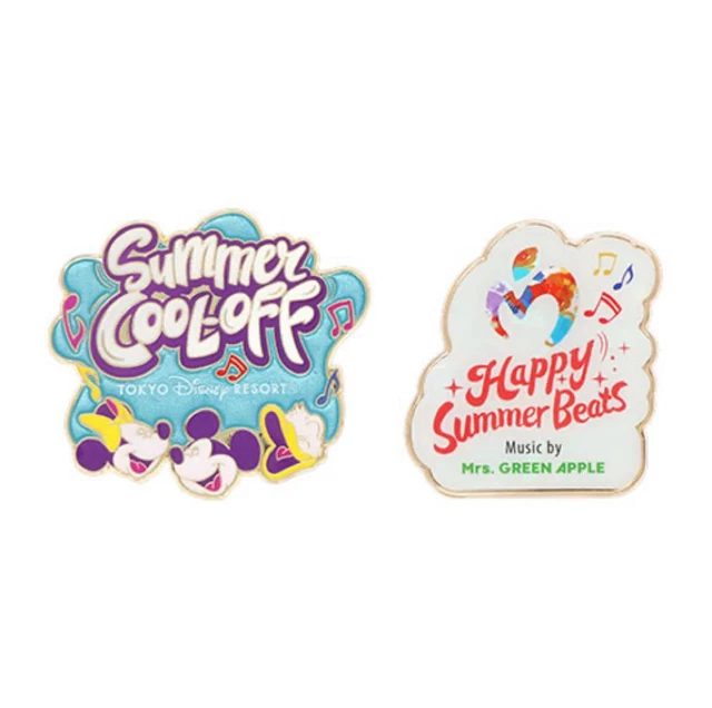 DISNEY X MRS. Green Apple Pin Badge Set 2 Disney Resort Collab Used £59 ...