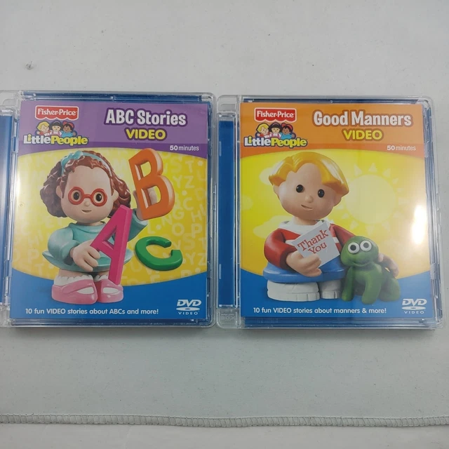 FISHER-PRICE LITTLE PEOPLE: Good Manners & ABC Stories (DVD, 2013) Lot ...