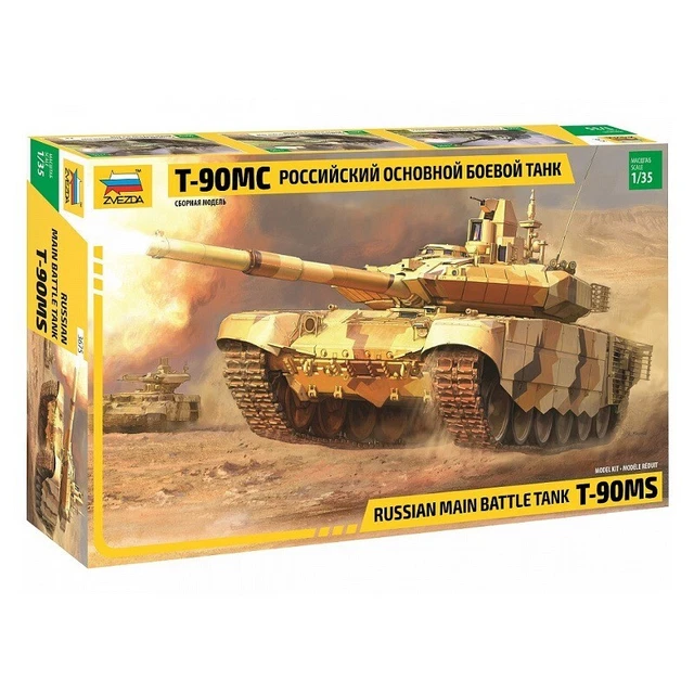 ZVEZDA 3675 RUSSIAN Main Battle Tank T-90MS MODEL SCALE 1:35 NEW BOX £64.82 - PicClick UK