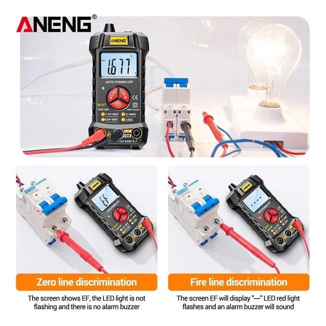 MINI SMART MULTIMETER True RMS Digital Profesional Meter Current ...