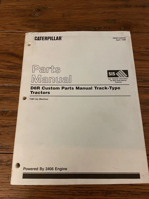 CATERPILLAR CAT D8R Custom Parts Manual Track-Type Tractor 7XM1-Up ... CATERPILLAR CAT D8R Custom Parts Manual Track-Type Tractor 7XM1-Up ...
