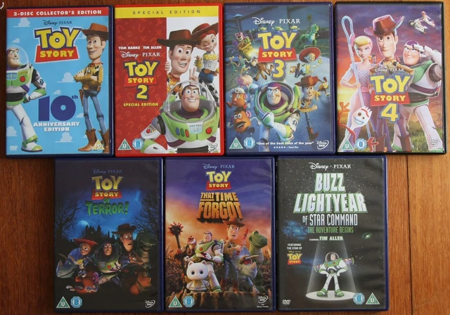 TOY STORY DVD PIXAR complete collection 7 x DVD job lot bundle joblot ...