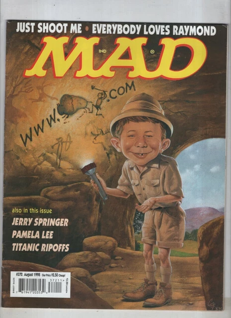 MAD MAGAZINE JERRY Springer Pamela Lee Titanic August 1998 #372 ...