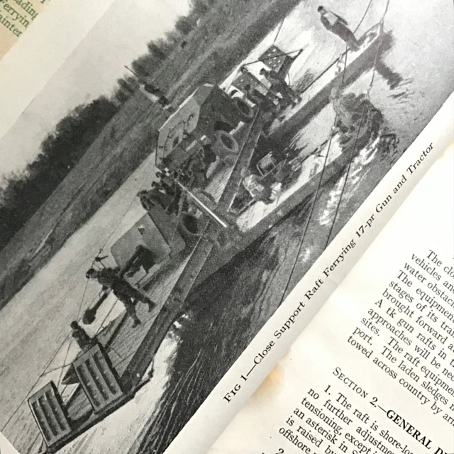 ORIGINAL BRITISH ARMY MILITARY ENGINEERING PAMPHLET: Close Support Raft ...
