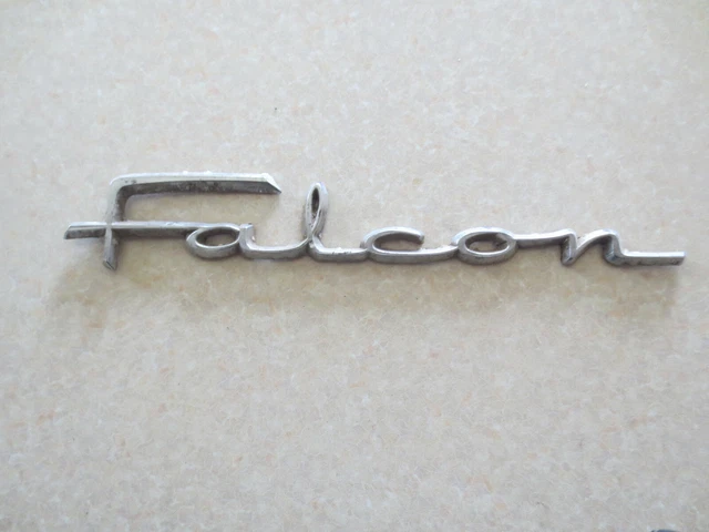 ORIGINAL 1960S FORD Falcon car metal badge / emblem /- - -- ----- $40. ...