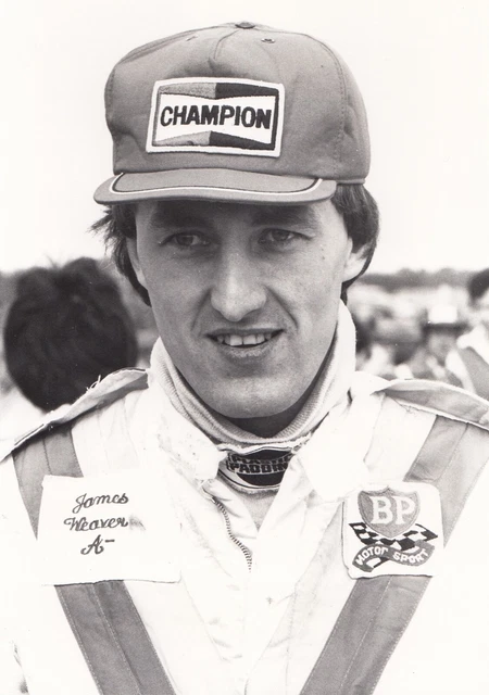 JAMES WEAVER ORIGINAL Period Champion Racing Press Photograph British ...