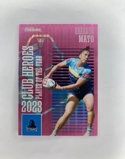 2024 NRL CLUB Heroes Pink Shannon Mato 235/250 Nrlw Gold Coast Titans ...