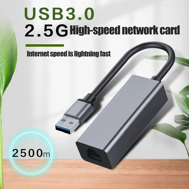 WIRED 2.5G NETWORK Card Ethernet Lan Adapter USB 3.0 To RJ45 Converter ...
