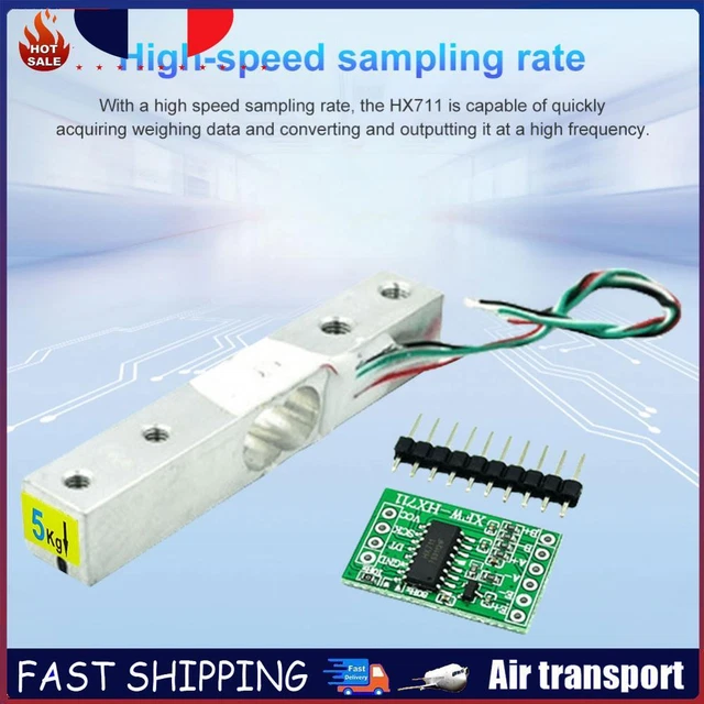 HOT HX711 WEIGHT Sensor Module 5KG Load Cell for Microcontroller (HX711 ...