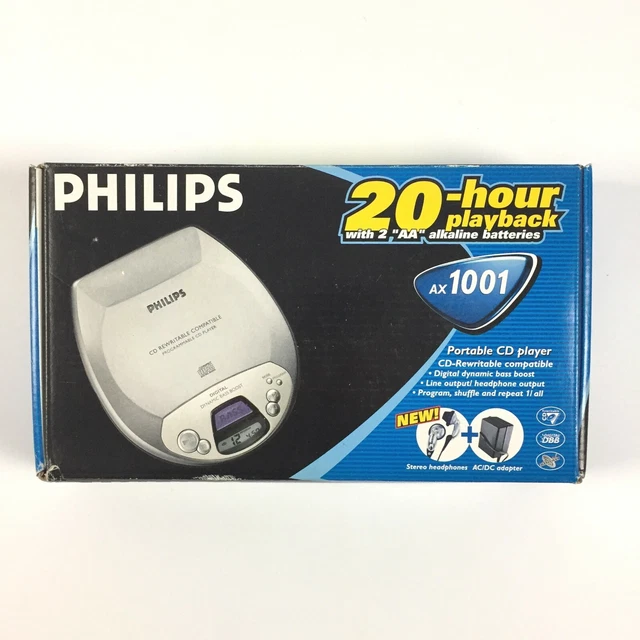 PHILIPS AX1001 WALKMAN CD Player Portable Disc Player Discman Player £ ...