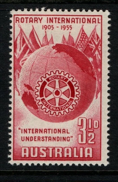 AUSTRALIA 1955 3½D 50th Anniversary of Rotary International SG281 Mint ...