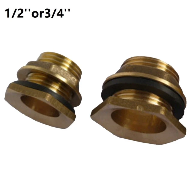 WATER BUTT WATER Tank Tap- -And Connector Brass Bib Tap With Click-lock ...