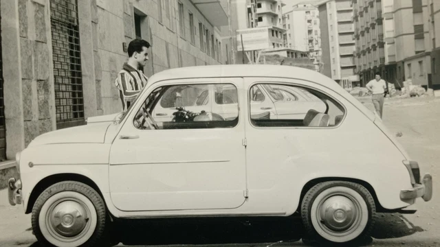 VECCHIA FOTO FOTOGRAFIA Vintage Auto D'epoca Fiat 600 Seicento Forse ...