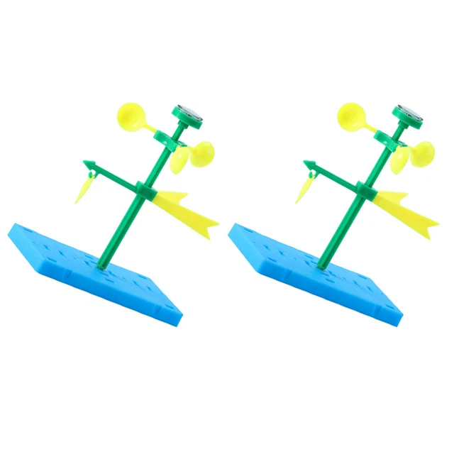 2 SETS WIND Vane Plastic Direction Toy Kids Learning Game Educational ...