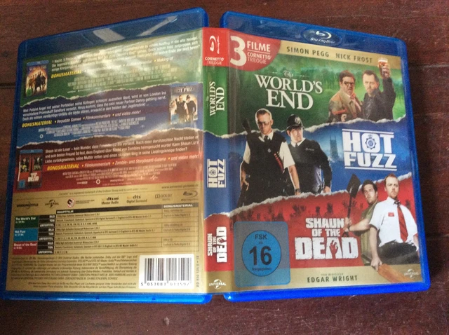 EDGAR WRIGHT [3 BLU RAY] Hot Fuzz Shaun of the Dead World's End ...