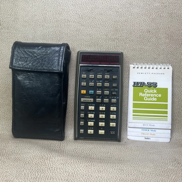 HEWLETT PACKARD HP-55 Programmable Calculator With Case And Guide - FOR ...