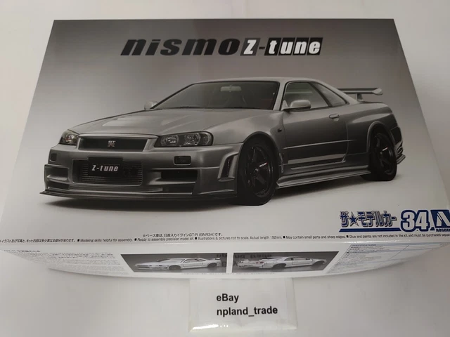 AOSHIMA 1/24 THE Model Car(34)Kit Nismo Nissan Skyline GT-R R34 Z-Tune ...