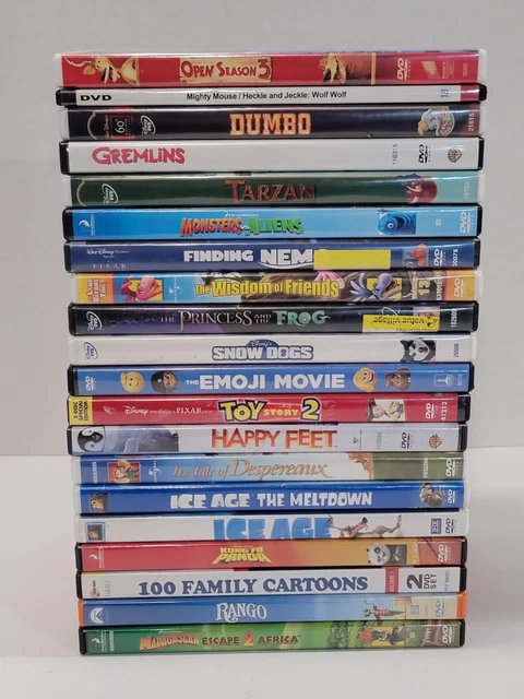 20 KIDS DVD Lot - Disney, Dreamworks, Animated, Children, Family DVDs ...