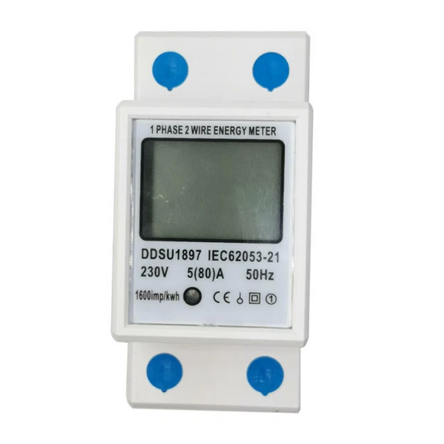 SMALL HOME ENERGY Monitor 220V Electric Meter Ammeter for Household £17 ...