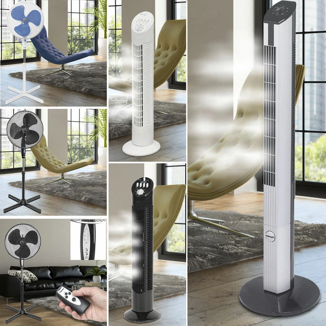 VENTILATEUR MACHINE DU Vent Tour Fonction Rotative Minuteur Réglable en ...