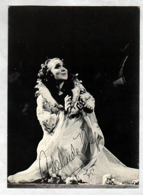 ARTISTE CHANTEUSE SOPRANO d'OPERA / Adélaide NEGRI Carte dédicacée ...