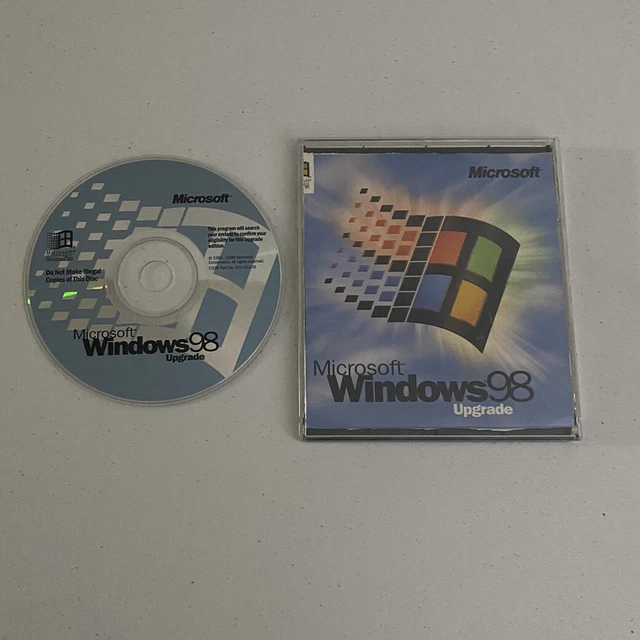 MICROSOFT WINDOWS 98 Upgrade CD with Product Key $14.99 - PicClick