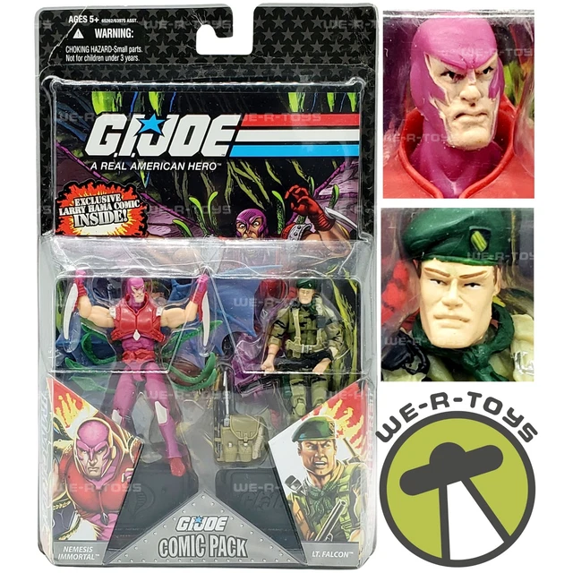 G.I. JOE COMIC Pack 25th Anniversary Nemesis Enforcer vs Lt. Falcon ...