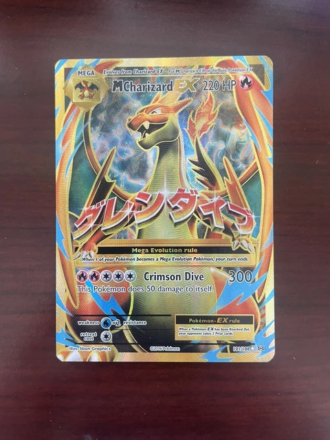 POKÉMON TCG MEGA-CHARIZARD-EX XY Evolutions 101/108 Holo Full Art $37. ...