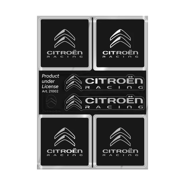 ADHÉSIFS CITROEN RACING Officielles 6 Logos, Noir EUR 9,74 - PicClick FR