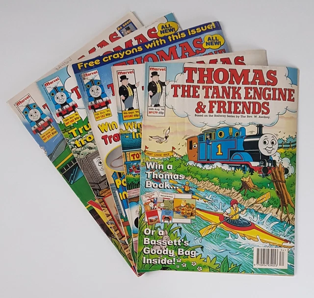 THOMAS TANK ENGINE Comic Magazine Issue 179 180 182 185 201 Marvel 1994 ...