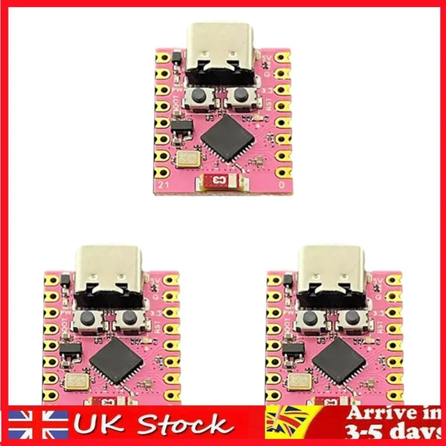 Esp32 C3 Dev Board 33 6v Power Supply Esp32 Supermini Low Power Pink