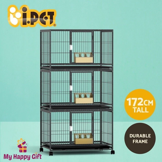 I.PET BIRD CAGE Large Bird Cages Aviary Budgie Perch Cage Parrot Pet ...
