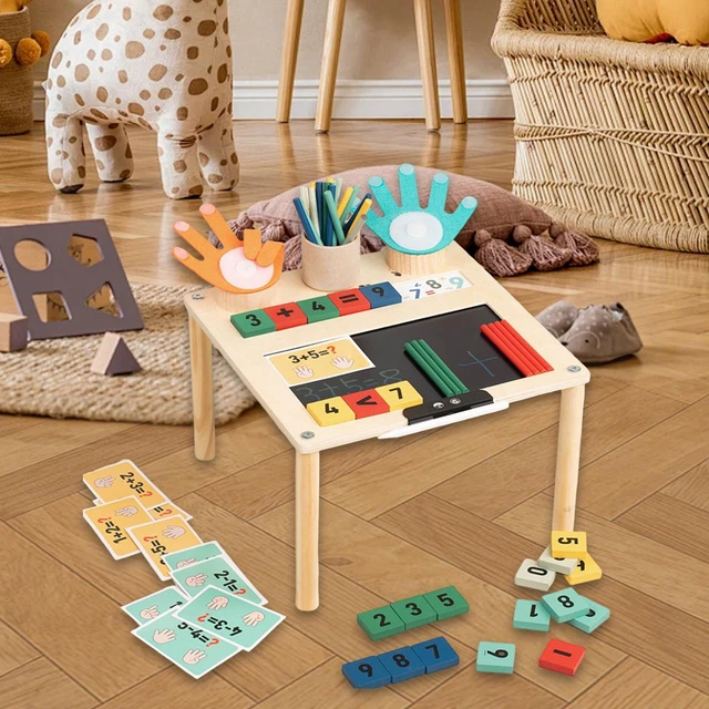 NUMBER BLOCKS TOYS Finger Numbers Counting Game Easy to Install with ...