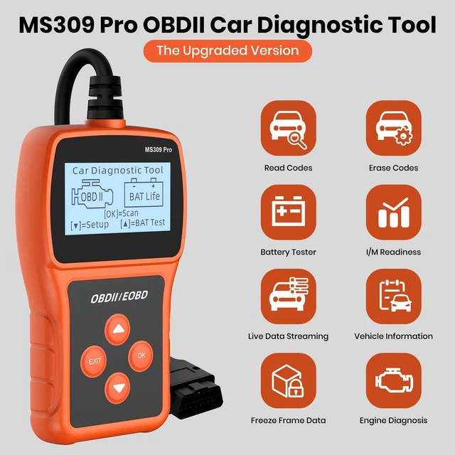 AUTOMOTIVE OBD2 SCANNER OBD Code Reader Car Diagnostic Tool Check ...