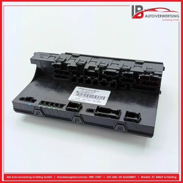 MERCEDES BENZ E-CLASS W211 E200 CDI Fuse Box SAM Module 2115454801 ...