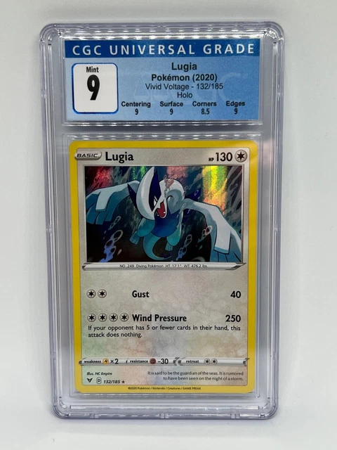 POKÉMON TENSION VIVE Lugia 132/185 CGC 9 (avec sous-grades !) EUR 11,15 ...