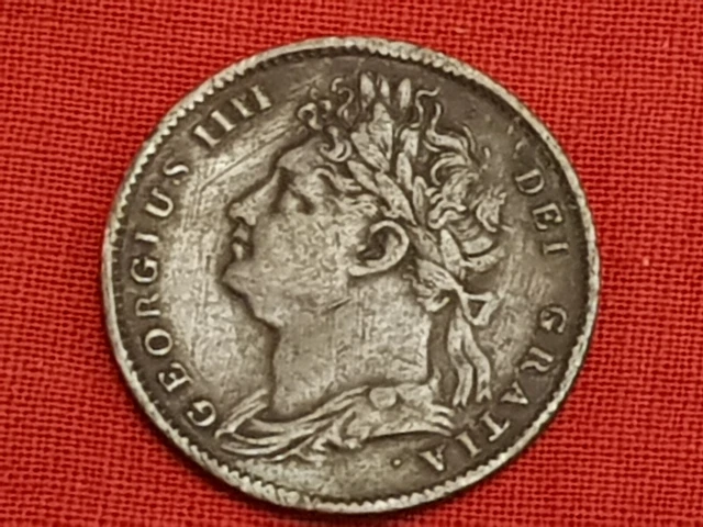 ORIGINAL 1822 GEORGE IV IIII Farthing Coin - Fine Condition (scratches ...