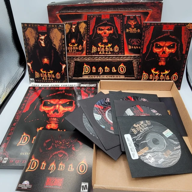 DIABLO 2 II Battle Chest Set PC Video Game Strategy Guide Manual ...