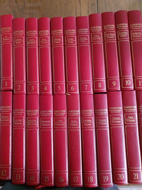 LAROUSSE ENCYCLOPÉDIQUE EN couleurs 22 volumes +3. France loisirs. EUR ...