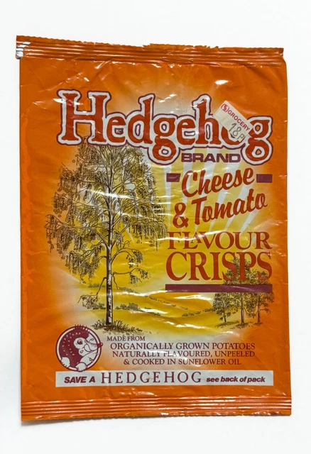 VINTAGE CRISP PACKET Hedgehog Cheese & Tomato Flavour 1989 £2.21 ...