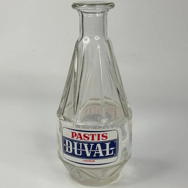 VINTAGE FRENCH BISTRO Street Cafe Pastis Duval Liqueur Glass Carafe ...