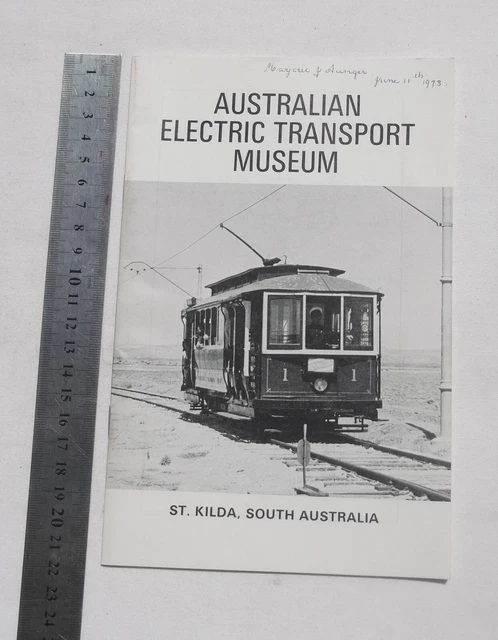 AUSTRALIAN ELECTRIC TRANSPORT Museum Booklet Tram Trolley Bus ...
