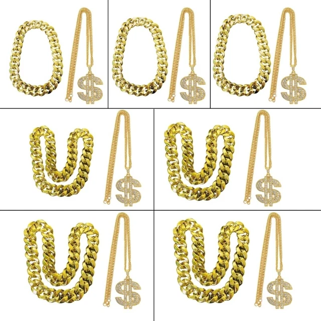 HIP HOP NECK Jewelry Rapper Chains CCB Material for Men and Women £9.48 ...