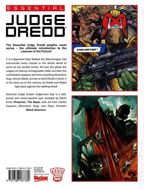 ESSENTIAL JUDGE DREDD Judgement Day TPB #1-1ST QUASI NUOVO 2023 ...