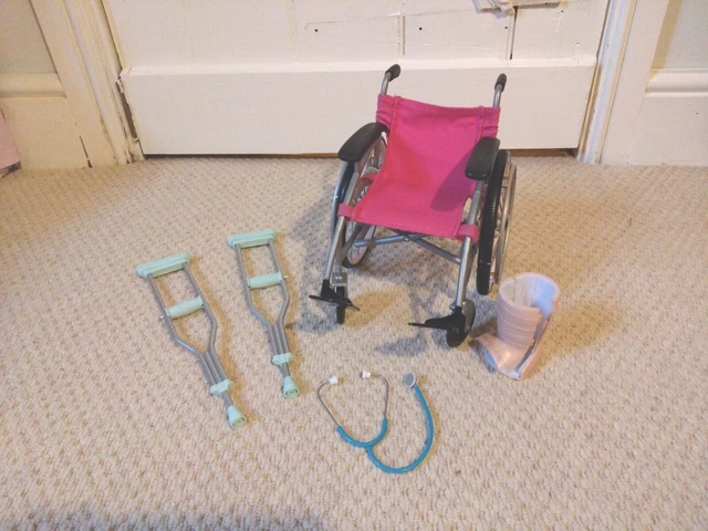 OUR GENERATION WHEELCHAIR, Crutches, Leg Cast And Stethoscope £15.00 ...
