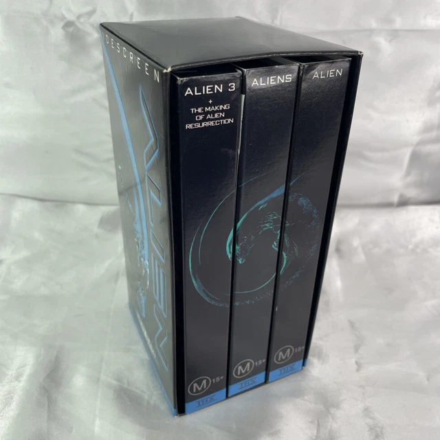 ALIEN SAGA VHS Box Set 1998 Alien,Aliens,Alien 3 Digitally Remastered ...
